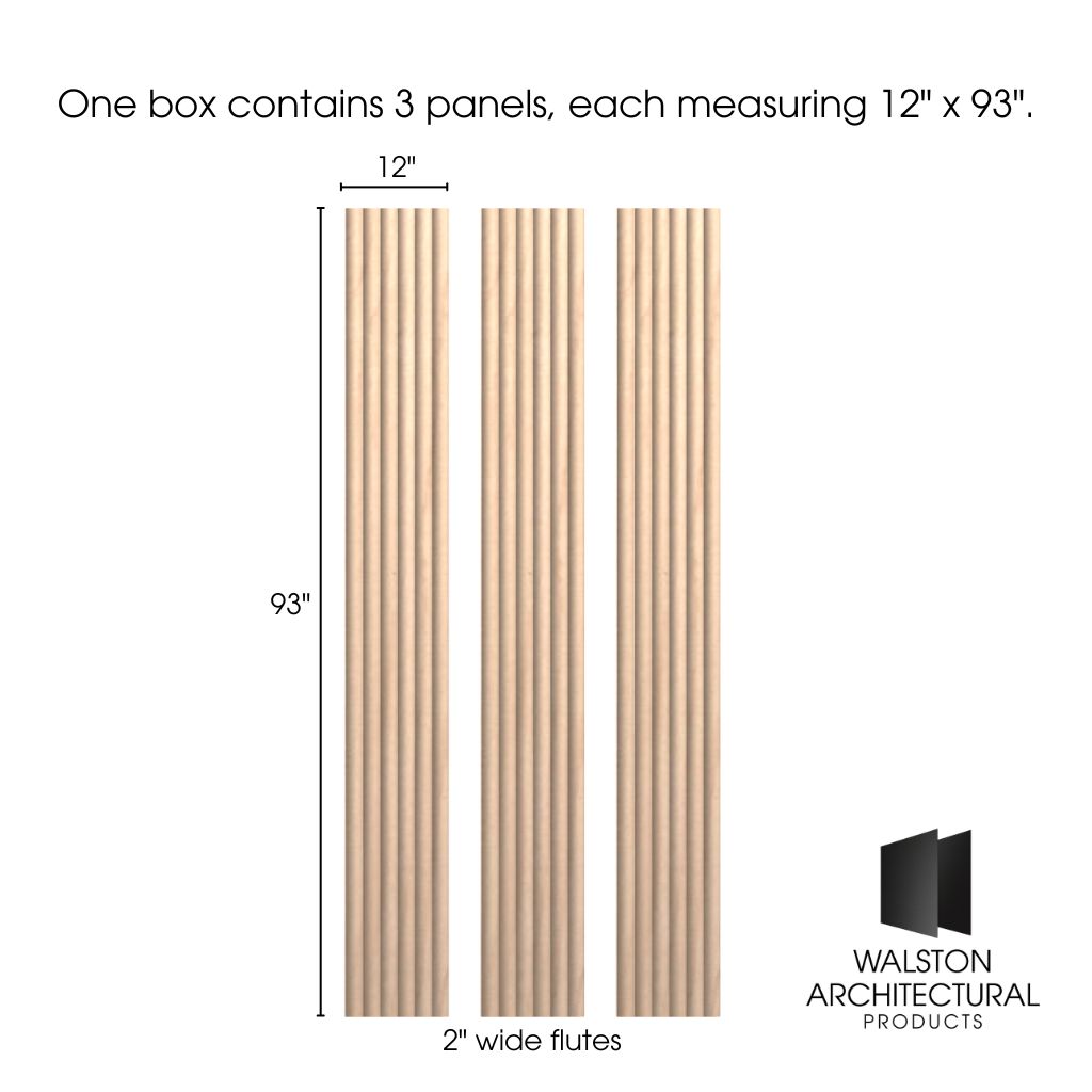 Wide Fluted Wall Panels - 2" Flutes | Walston Architectural Products