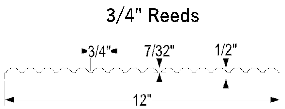 Reeded Wall Panels - 3/4" Reeds | Walston Architectural Products
