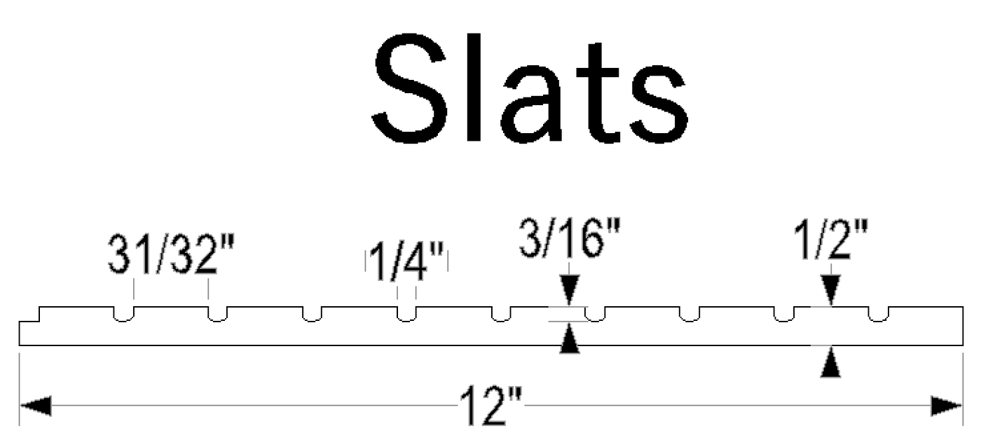 Slat Wall Panels - 1" Slats | Walston Architectural Products | Shop
